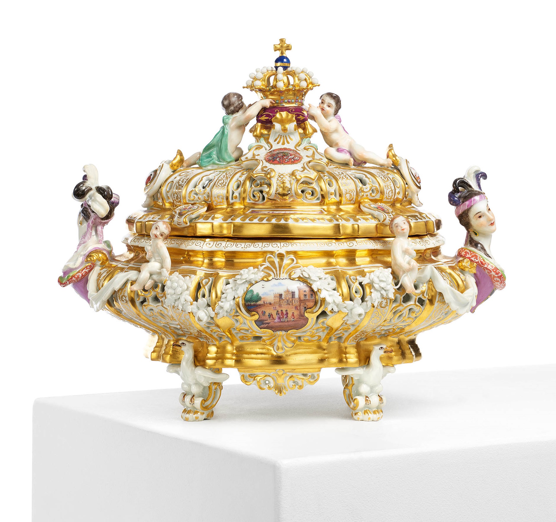 Мейсенский фарфор/Статуэтки/Аллегорическая группа/61. Обсуждение на ...