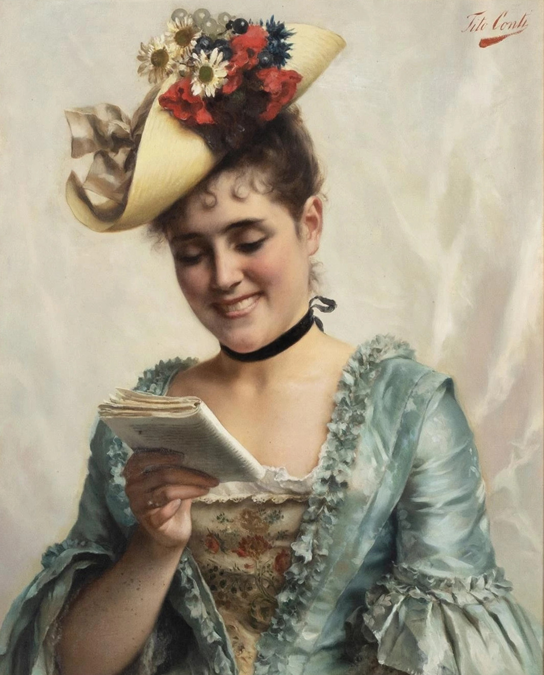 Тито Конти (Tito Conti),1842-1924 гг.Итальянский художник (1 шт. 18 ...