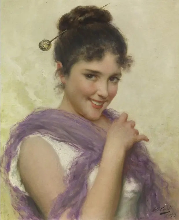 Тито Конти (Tito Conti),1842-1924 гг.Итальянский художник (1 шт. 18 ...
